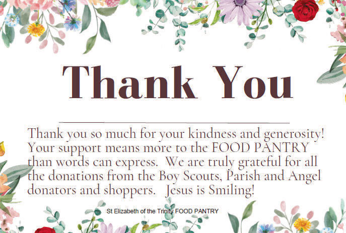 St. Elizabeth Food Pantry – St. Elizabeth of The Trinity